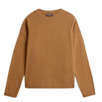 Woolrich Pull &agrave; col rond - Femme - Pulls - Brun - Taille: 38 FR