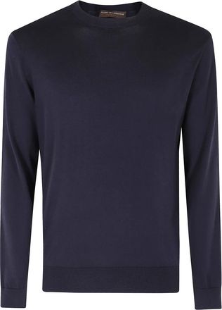FILIPPO DE LAURENTIIS Homme, Pulls, Bleu, Taille: M Girocollo Cotone
