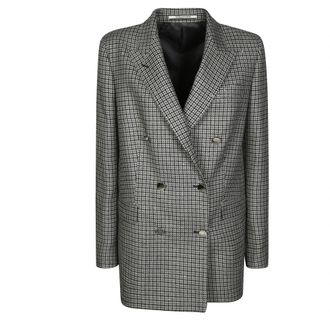 Tagliatore Doppiopetto &Uuml;ber Micro Gepunktete Pailettes - - Jackets - Damen - Grau - S