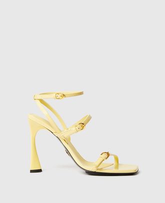 Stella McCartney Elsa Patent Heeled Sandals,, Size: 35
