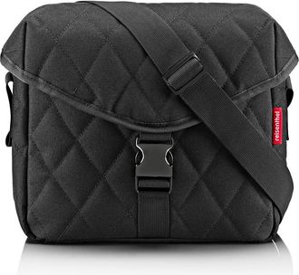 Reisenthel saddle bag M rhombus black - Stylische Umhängetasche im Satteltaschen-Look