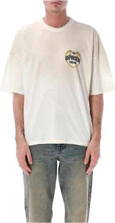 Represent Represent, Homme, Tops, Beige, Taille: S Angel Border T-Shirt