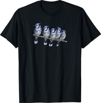 jz.birds Blauhäher Vogelfreund Gartenvogel Singvogel Biologe Vogel T-Shirt