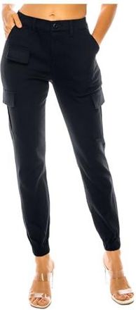 Generic Pantalon City Femme Cigarette Vetements Classique Poche Combipantalon Amincissant Ski Pattes Prince Agneau C&ocirc;tel&eacute;e Ivoire Morphologie Charpentier &Eacute;cru