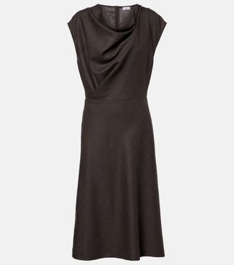 Brunello Cucinelli Midikleid aus einem Wollgemisch