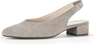 Gabor Femme Escarpins, Dame Escarpins Slingback,Slingback,Bracelet à la Cheville,Cuir,Confortable,Marron (Visone),40 EU / 6.5 UK