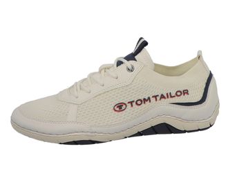 Tom Tailor Tom Tailor Herren 5383305 Sneaker, White-Navy, 44 EU