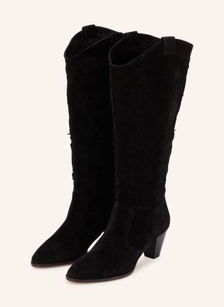 BA&SH Ba&Sh Cowboy Boots Casey schwarz