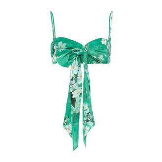 Zimmermann Everley Draped Bow Bralette - - Tops - Damen - Gr&uuml;n - XS