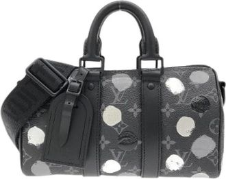 Louis Vuitton unisex, Pre-owned, Noir, Taille: ONE Size Sac Boston Keepall Bandouliere Monogram Eclipse Pre-owned