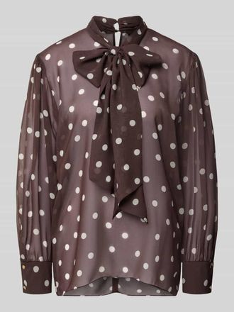 Swing Relaxed Fit Bluse in semitransparentem Design