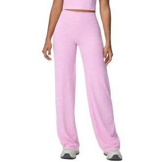 Generic JJDFW Sexy Lines Tight Pants Femme Haute Entra&icirc;nement Taille &Eacute;lastique Fitness Course Levage Fesses Sport Yoga Pantalon, rose, XL