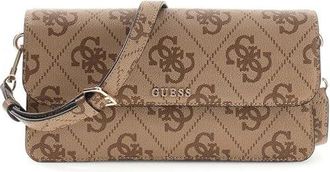 Guess sac à épaule bandoulière Sadie Flap Shoulder Bag Latte Logo bleu clair