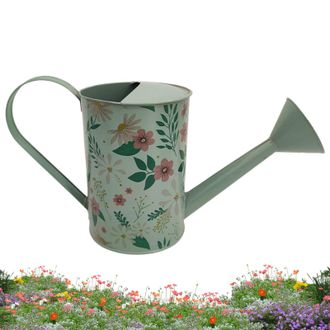 Generico F&uuml;r Zimmerpflanzen, Wasserspender, gro&szlig;e Kapazit&auml;t, Dekoration f&uuml;r den Garten, aus Metall, Blumenmuster, 2 l, f&uuml;r Blumen, Blument&ouml;pfe, Garten, Haus, H