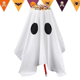 Generico Ghost Candy St&auml;nder - Halloween-Schalenst&auml;nder, LED-Licht, Stimmungsgestaltung, gruseliges festliches Accessoire | stehend f&uuml;r den Verandergarten im F