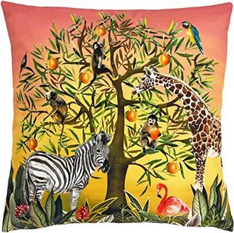 furn. Evans Lichfield Tree of Life Outdoor-Kissen, Polyester, gefüllt, 43 x 43 cm, Mehrfarbig