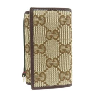 Gucci Porte-cl&eacute;s en toile Pre-owned - Femme - Pre-owned - Brun - Taille: ONE Size