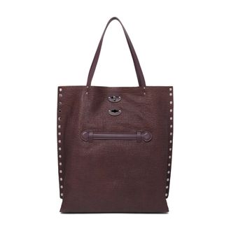 Zanellato Cabas en cuir - Femme - Sacs - Rouge - Taille: ONE Size