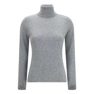 Allude Pull &agrave; col roul&eacute; en cachemire - Femme - Pulls - Gris - Taille: 40 FR