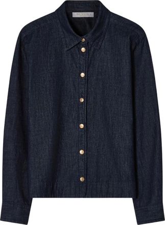 Busnel Femme, Blouses et Chemises, Bleu, Taille: 38 FR Chemise en denim Poppy