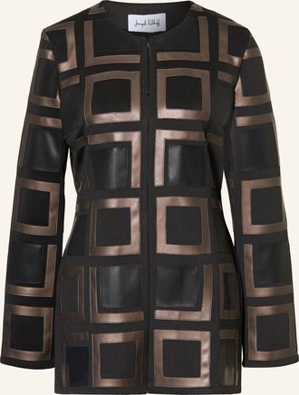 Joseph Ribkoff Jacke In Lederoptik schwarz