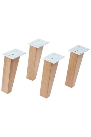 MID.YOU Mid.you FU&szlig;SET, Eiche, Holz, 4-teilig, Eiche, massiv, Badezimmer, Badezimmerschr&auml;nke, Bad Unterschr&auml;nke