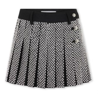 Paco Rabanne Mini Faltenrock mit Stickerei - - Skirts - Damen - Schwarzk - S