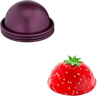 T-fal Creabake 3 moules dôme 7,5 cm, Revêtement antiadhésif, Cuisson parfaite, Démoulage facile, Interchangeables, Empilables, Recettes créatives et savoure