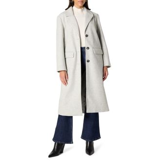 The Drop Liam Lockerem Schnitt Mäntel, Grau meliert, XXL