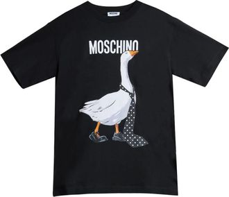 Moschino Homme, Tops, Bleu, Taille: S Tshirt Oca