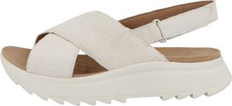 Clarks Damen Dashlite Wish Sandales, Off White Combi, 41.5 EU