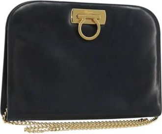 Ferragamo Sac port&eacute; &eacute;paule Pre-owned - Femme - Pre-owned - Noir - Taille: ONE Size