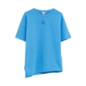 Loewe Asymmetrisches T-Shirt - - Tops - Damen - Blau - M