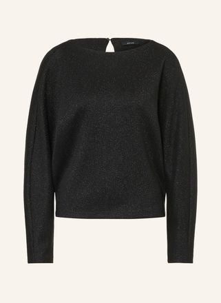 OPUS Sweatshirt Ganti Mit Glitzergarn schwarz