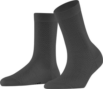 Falke Damen Socken Fable Estate W So Wolle einfarbig 1 Paar, Grau Flanell 3210, 39-42