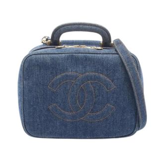 Chanel Sac &agrave; main Pre-owned en denim - Femme - Pre-owned - Bleu - Taille: ONE Size