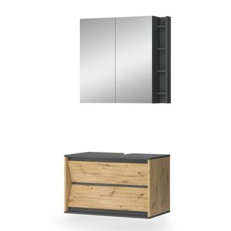 Vicco Badmöbel-Set Edelin, Artisan, 2 Teile