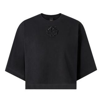 Pinko Pinko, Femme, Tops, Noir, Taille: 36 FR Borghetto T-Shirt
