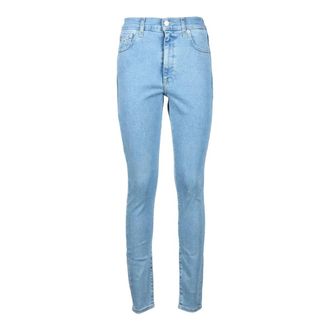 Tommy Jeans Femme, Jeans, Bleu, Taille: W25 Jean en coton et &eacute;lasthanne