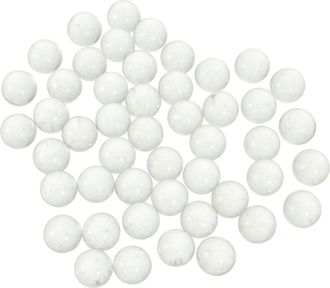 Angoily 180 Stück Transparente Perlen Runde Dekorperlen für Vasenfüllung Glas-Murmelsteine Klare Kugeln für Aquarium Basteln und Spiele