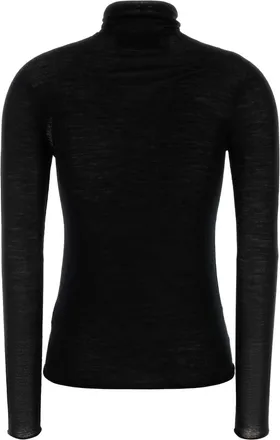 Carven Wool Turtleneck Sweater - Black