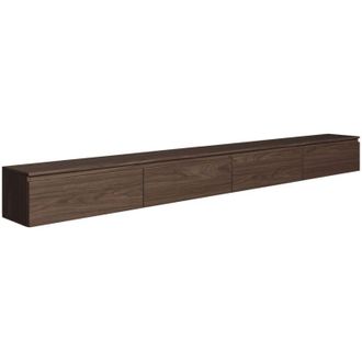 Selsey Selsey Bemmi - H&auml;ngendes TV-Board mit vier Klappen 300 cm, Holzoptik Walnuss