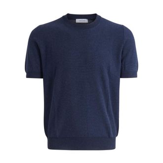 Gran Sasso Homme, Tops, Bleu, Taille: XL Fresh Cotton T-Shirt
