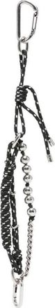 Ermanno Scervino Schlüssel- & Taschenanhänger - Refined Black Key Holder With Silver Accents - Gr. unisize - in Rot - für Damen