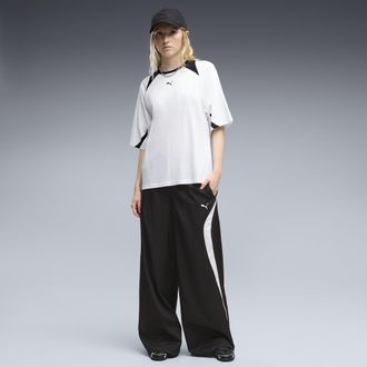 Puma Pantalon tiss&eacute; d&eacute;contract&eacute; PUMA Sport Femme, V&ecirc;tements, Noir, XL
