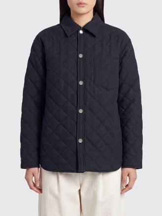 A.P.C. A. P.C. Surchemise matelass&eacute;e en laine m&eacute;lang&eacute;e &agrave; col classique