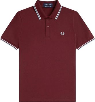 Fred Perry Homme, Tops, Rouge, Taille: 2XS FP Twin Tipped Shirt