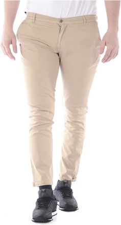 Daniele Alessandrini Homme, Pantalons, Beige, Taille: W32 Pantalon Chino