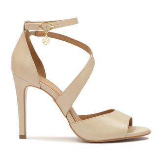 Kazar Beige Sandalen mit einem diagonalen Riemen - - Shoes - Damen - Beige - 38 EU