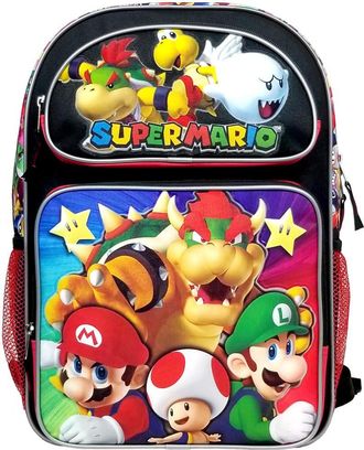 Nintendo Bros Super Bowser Gro&szlig;er Rucksack NN43718, Schwarz, Large, Rucksack